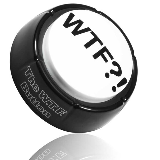 The WTF Button Stress Relief Desk Toy